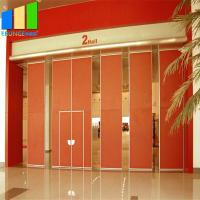 China Aluminum Sliding Partition Wall 500mm Width Soundproof Hanging Room Divider Collapsible for Exhibition for sale