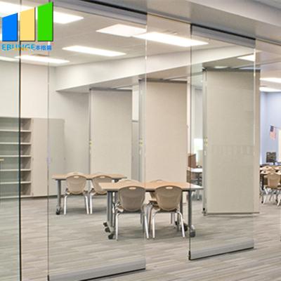 China Aluminum Fire Resistant Acoustic Movable Partition Sliding Door 65mm 85mm 100mm for Hotel for sale