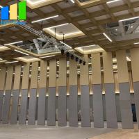 China Acoustic Movable Partition Wall 65-100mm Thickness Top Hung Sliding Door Soundproof 32-53dB for sale