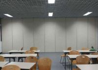 China Aluminum Fire Resistant Movable Sliding Partition Wall 500-1230mm Panel Width for sale