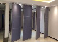 China Aluminum Frame Movable Partition Wall 500-1230mm Panel Width for Hotel for sale