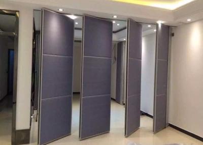 China Aluminum Frame Movable Partition Wall 500-1230mm Panel Width for Hotel for sale