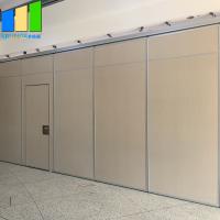 China Aluminum Frame Acoustic Room Divider Sliding Partition Door 65mm 100mm Thickness for sale