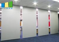 China 65mm Folding Sliding Soundproof Partition Walls Acoustic Conference Room Dividers 4000mm Height for sale
