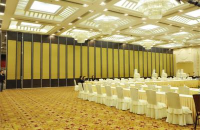 China Movable Partition Operable Walls Fabric Sponge Soft Cover 65mm 100mm Convention Center for sale