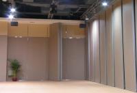 China Soundproof Operable Sliding Partition Walls 65mm to 100mm Fabric MDF Hard Cover for Gymnasiums for sale