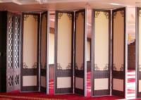 China Folding Partition Walls Room Divider Fabric MDF 65mm 85mm 100mm for Restaurant for sale