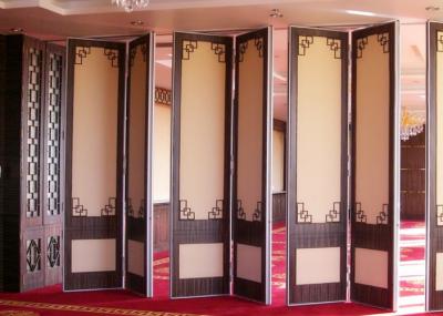 China Folding Partition Walls Room Divider Fabric MDF 65mm 85mm 100mm for Restaurant for sale