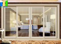 China 50mm Thick Aluminum Glass Sliding Partition Wall Soundproof Floor Track Sliding Door 6063-T5 for sale