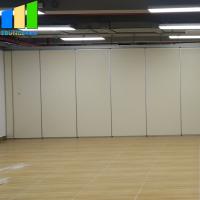 China Movable Partition Wall Stackable Folding Room Divider 65mm 85mm 100mm Aluminum Frame for sale