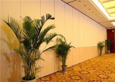 China Hotel Movable Partition Wall Systems With Track And Wheels for sale