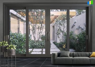 China Office Glass Soundproof Double Glazed Sliding Doors For Room for sale