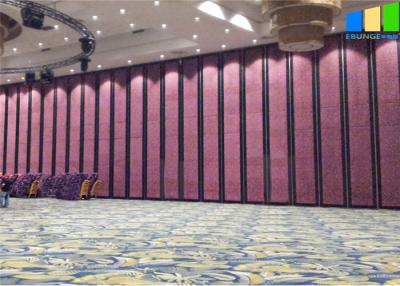 China 100mm Thick Modern Hotel Banquet Hall Decorative Folding Partition Wall 360 Degree Rotation for sale