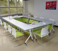 China EBUNGE Modern Foldable School Table 1200x400x750mm with Four Wheels for Office and Classroom Use for sale