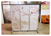China Movable Folding Partition Wall 32mm Aluminum Frame with Wheels for Hotel Hospital for sale