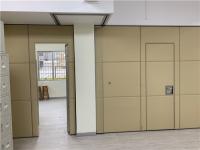 China Office Room Acoustic Soft Cover Both Side Movable Sliding Partition Wall for sale