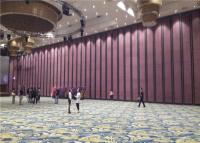 China MDF Aluminum Frame Soundproof Folding Partition Wall 65mm 100mm for Conference Center for sale