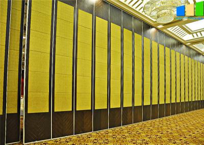 China Fabric Covered Sliding Partition Walls Room Divider 65mm 85mm 100mm for Hotel for sale