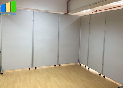 China Movable Folding Partition Wall with Wheels 800x1800mm Aluminum Frame Room Divider for sale