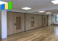 China Custom Sliding Wood Partition Divider 65mm 100mm Panel Thickness for Church School Dance Room for sale