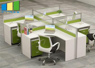 China Modular Office Workstation with 25mm Melamine Desktop and Customizable Screen Partition for sale