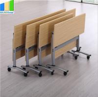 China Ebunge Office Meeting Training Folding School Table Folding Desk With Wheels for sale