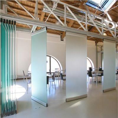 China EBUNGE Movable Sliding Door Tempered Office Glass Partition Wall for sale