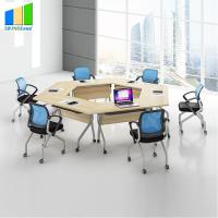 China Ebunge Wooden Stackable Conference Folding Tables 1200-1800mm x 400-600mm x 750mm with 2.5