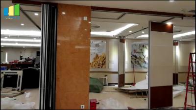 China Soundproof Operable Partition Wall Sliding Walls Acoustic 100 mm for sale