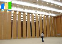 China Interior Wood Movable Sliding Wall Sound Proof Partition 65-100mm Thickness 20-50dB Insulation for sale