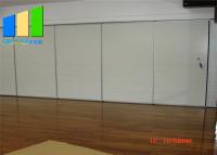 China White Laminate Wooden Acoustic Folding Partition Wall 65mm 100mm Height Up to 4000mm for sale