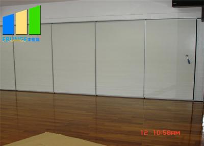 China White Laminate Wooden Acoustic Folding Partition Wall 65mm 100mm Height Up to 4000mm for sale