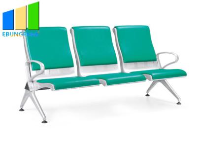 China 3 Seater PU Leather Waiting Room Chair Airport Seater 175x68x78cm Custom Color for sale