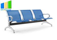 China 3-6 Seater Stainless Steel Waiting Room Chair for Medical Office Airport 1.2mm for sale