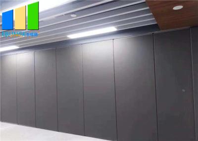China Acoustic Folding Partition 65mm Aluminum Frame Movable Wall Panel STC 52dB for sale