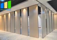 China Mobile Office Acoustic Folding Partition Walls 65mm Thickness Aluminum Alloy Manila for sale