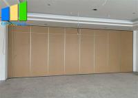 China Church Acoustic Foldable Partition Soundproof Movable Walls 600mm-1200mm Width 15m Span for sale