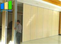 China Convention Hall Acoustic Movable Walls 600-1200mm Width Foldable Partitions with Top Hanging System for sale