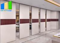 China MDF Sound Proof Folding Movable Partition Walls 80mm Thick 450kg Load Bearing for sale