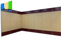 China Acoustic Movable Partition Walls 65mm to 100mm Thick Leather Surface for Hotel Halls for sale