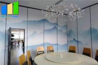 China Retractable Sliding Folding Acoustic Room Dividers 65mm 100mm with Pass Through Door for sale