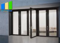 China Aluminum Folding Door with 2.0mm Profile and 5+27A+5 Tempered Glass for Veranda - 500-1000mm Width Range for sale