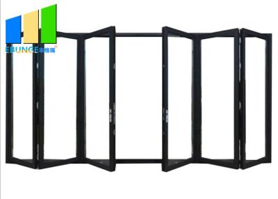 China Thermal Break Double Glass Aluminum Folding Patio Door with 5mm+12A+5mm Glass and Custom Sizes for Meeting Rooms for sale