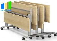 China Stackable Conference Table Folding Office Desk with Drawer 180x90cm MFC Aluminum for sale