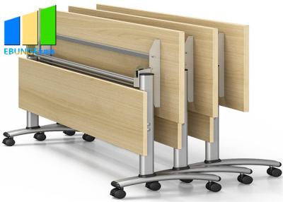 China Stackable Conference Table Folding Office Desk with Drawer 180x90cm MFC Aluminum for sale