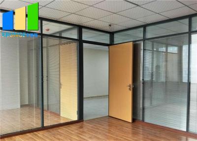 China Aluminium Frame Fixed Glass Partition Interior Office Separation Partition Wall for sale