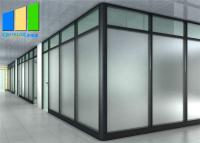 China Full View Aluminum Frame Glass Fixed Partition Wall 85mm Thickness for Office Meeting Rooms 450-2400mm Height for sale