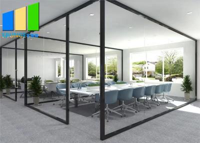 China Customized Office Aluminum Frame Demountable Glass Partition Full Height for sale