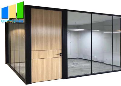 China Full Height Glass Partition Wall Soundproof Office Room Divider Removable 10mm for sale