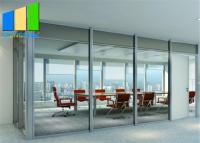 China EBUNGE Fireproof Tempered Glass Partition System 80mm Thickness 2 Hour Fire Resistance for sale